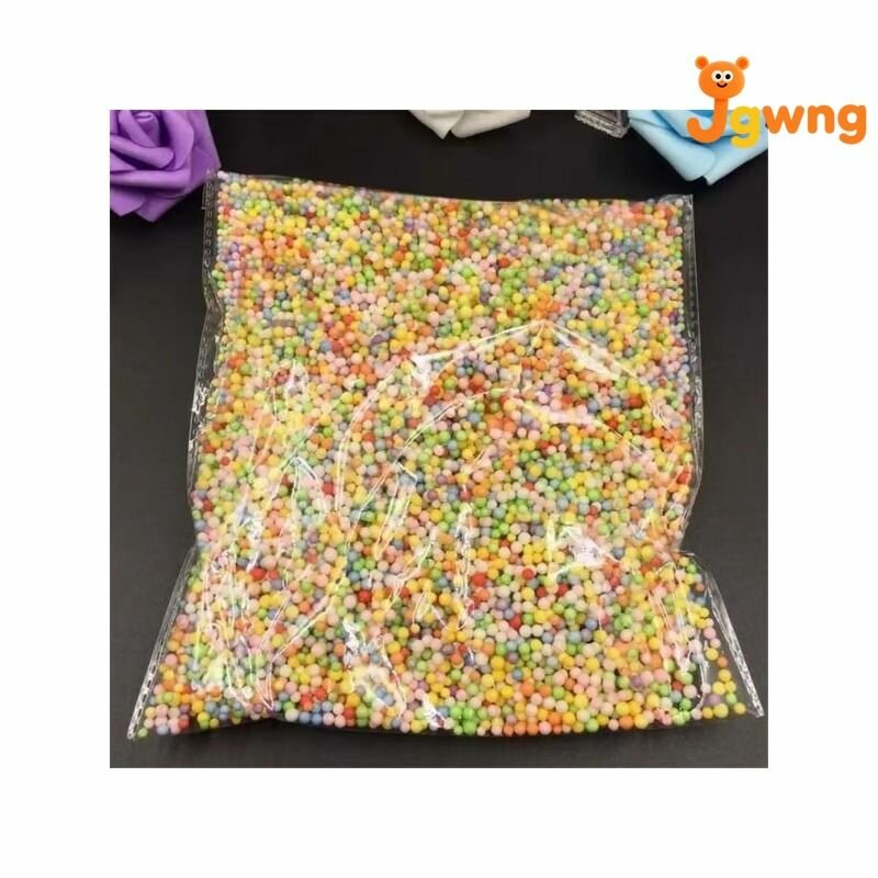 Наполнитель для подарков "Макорон" - Разноцветные пенопластовые шарики для DIY