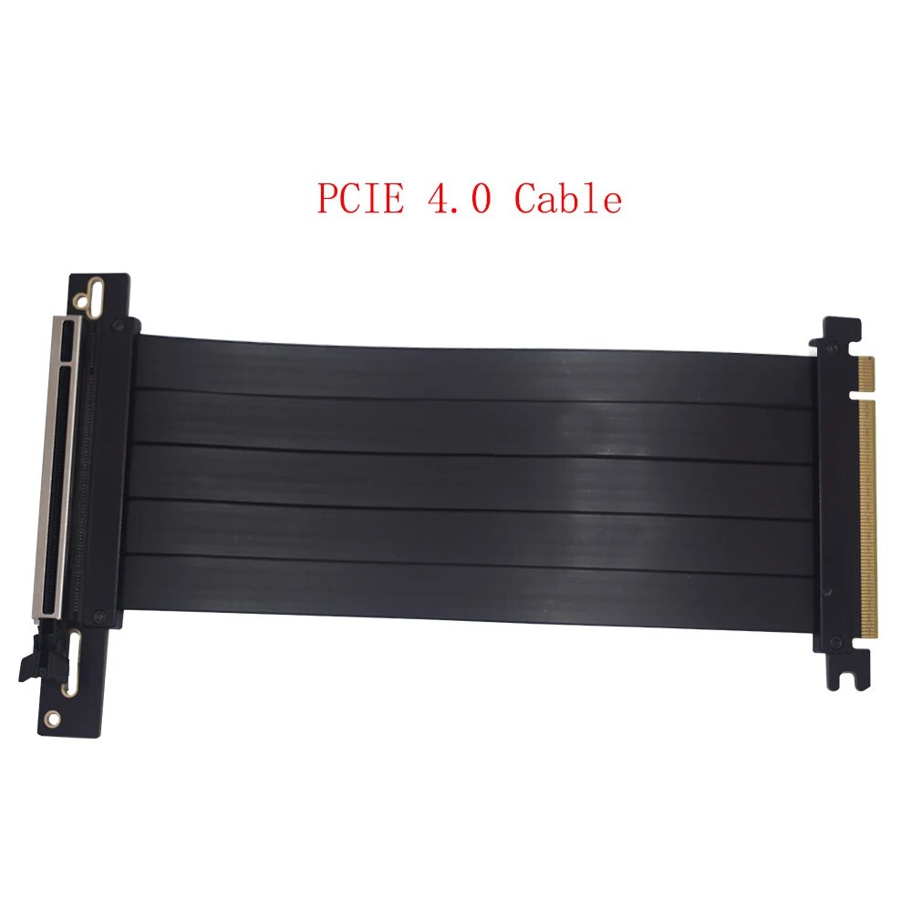 TISHRIC Кабель riser PCIe 4.0/3.0 X16 30CM, Black PCIE4.0 Cable