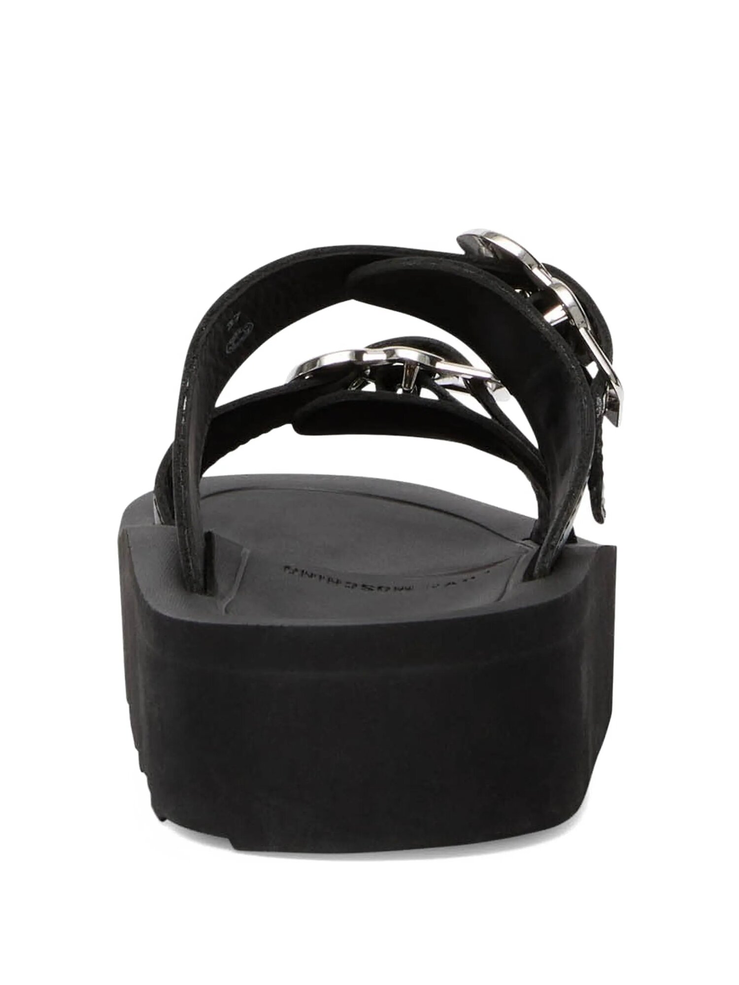 Босоножки LOVE MOSCHINO Buckle strap sandals, размер 39, black/black — фото 1
