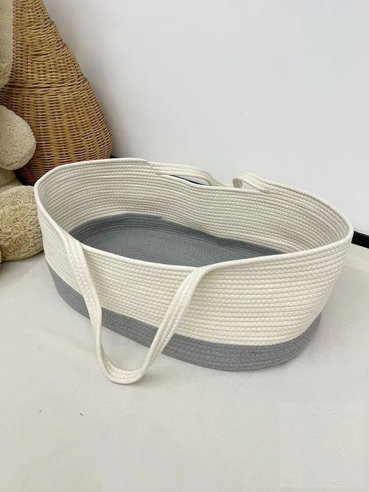 Люлька-переноска для новорожденных из хлопковой веревки с ручками: удобная и безопасная переноска для малыша