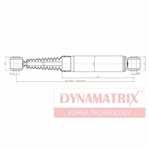 Амортизатор подвески газонаполненный Dynamatrix-Korea DSA341102 для Citroen Xsara Picasso; Peugeot 405 I, II