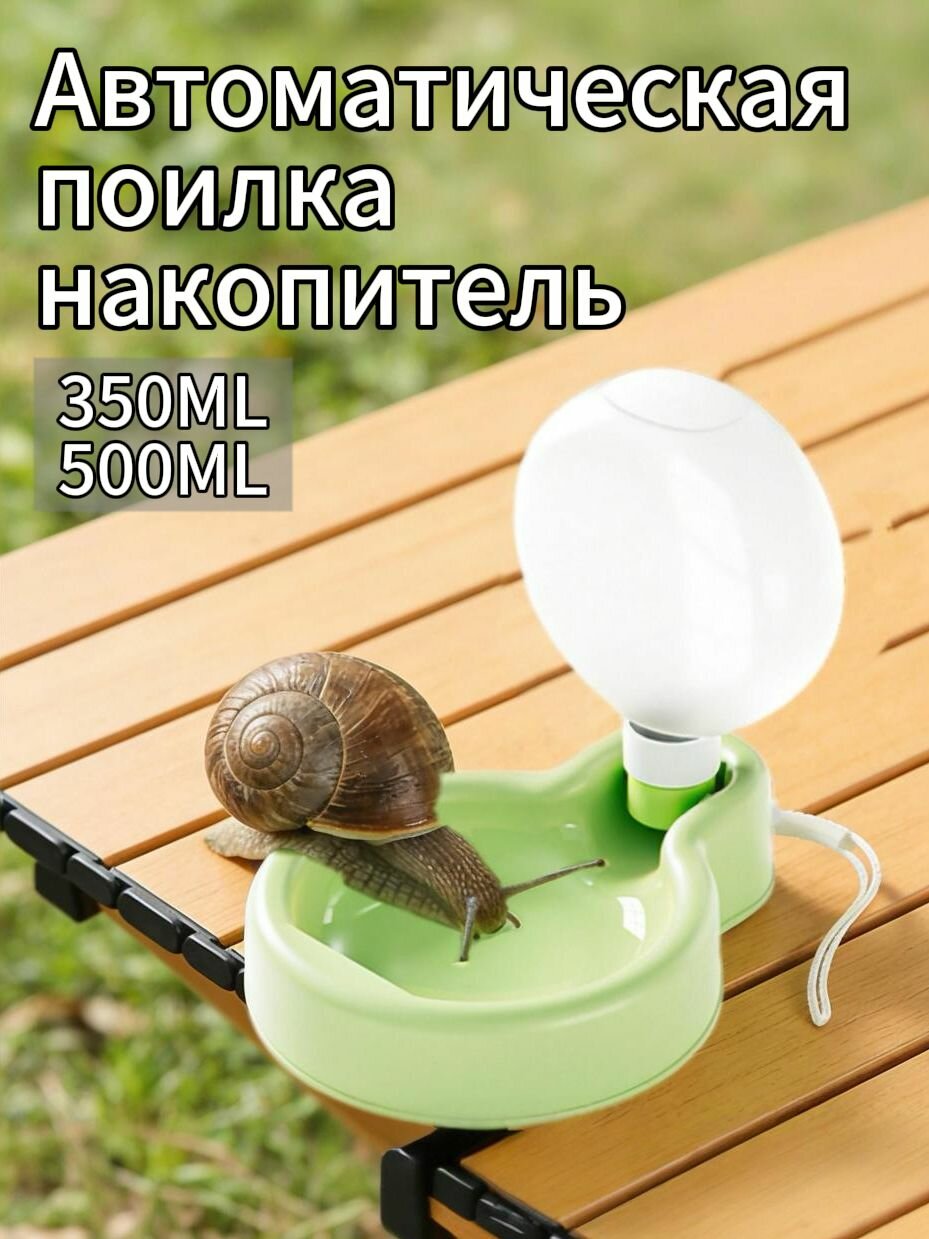 Автоматическая поилка-накопитель для улиток и беспозвоночных, без электричества, для террариума