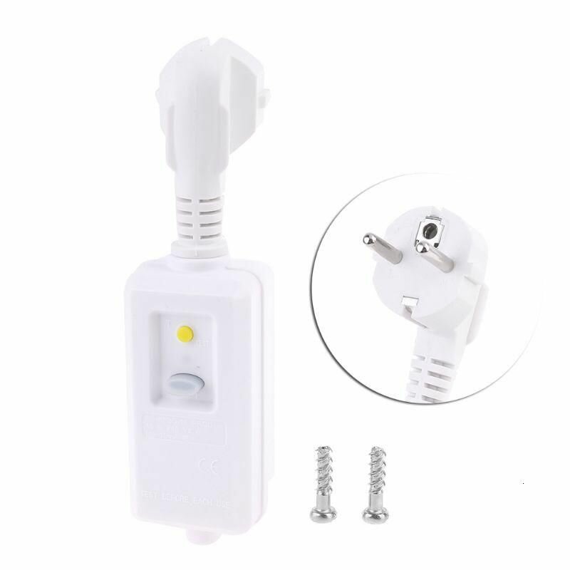 Удлинитель с УЗО 16А 220-240В, вилка ЕС, Белый