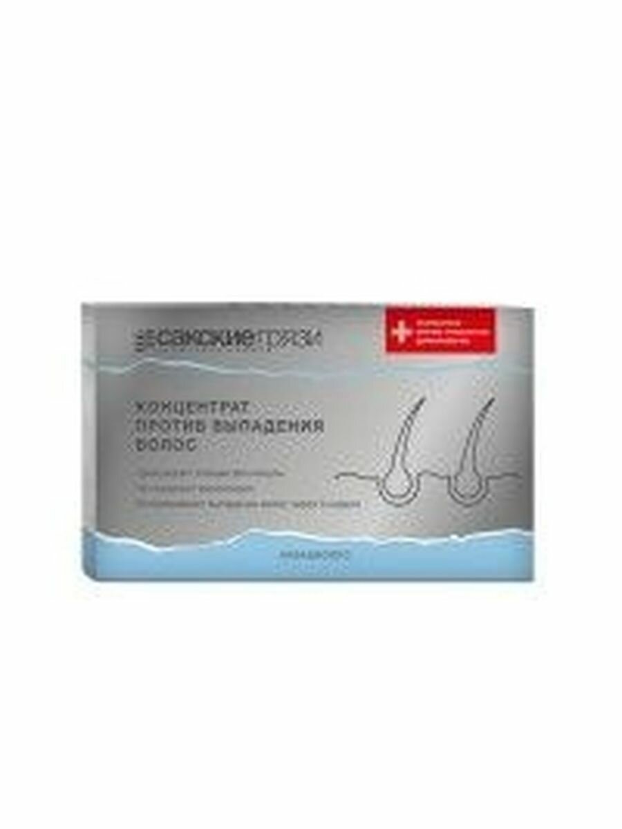 Концентрат против выпадения волос в ампулах Аквабиолис, 40 мл