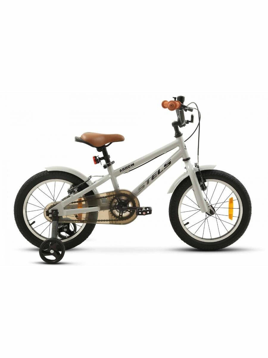 Велосипед детский четырехколесный Stels 16 дюймов Arrow серый рама 8,66 дюймов
