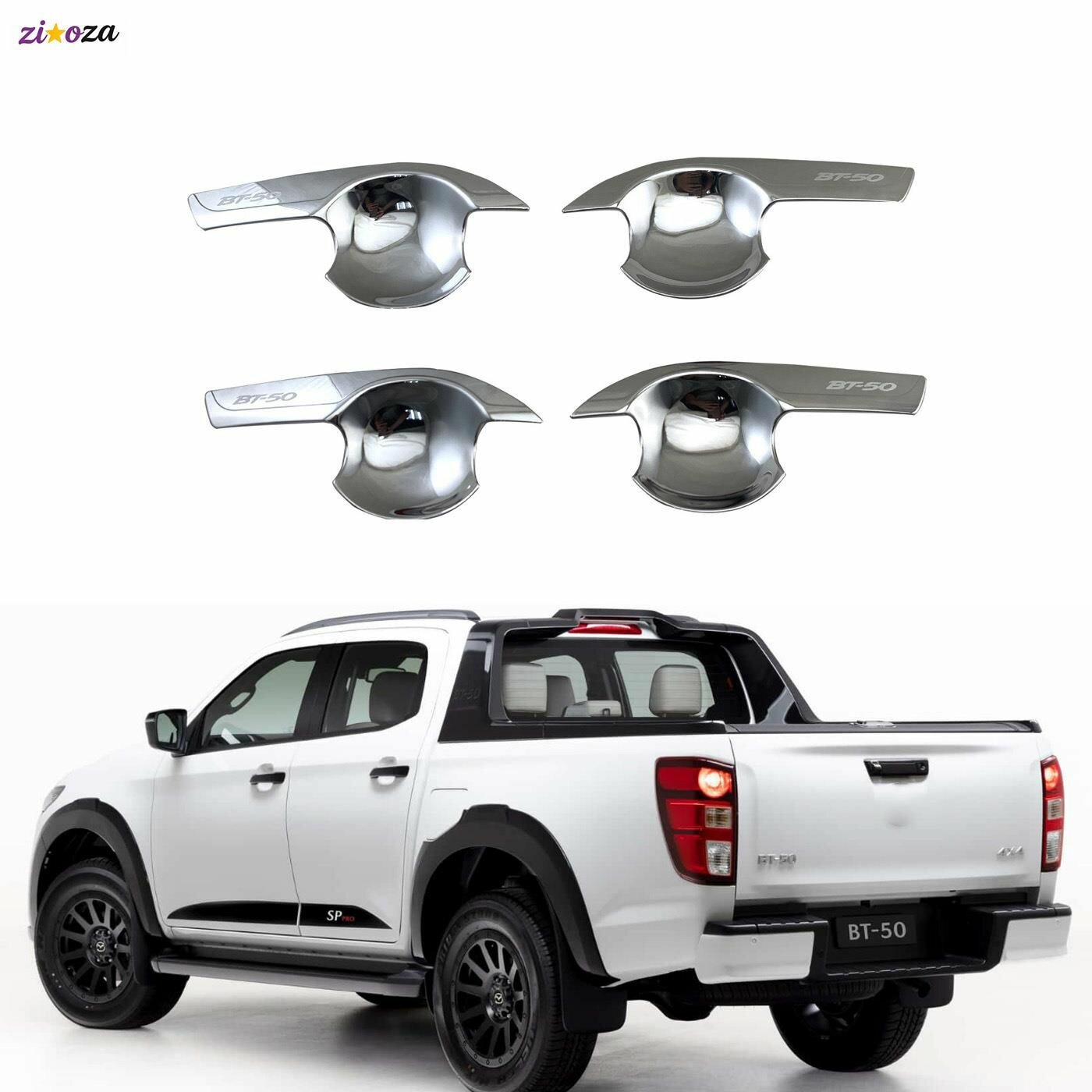 Подходит для пикапа Mazda BT50 2012-2019 годов, дверная чаша MAZDA BT50, гальванические декоративные детали дверной чаши