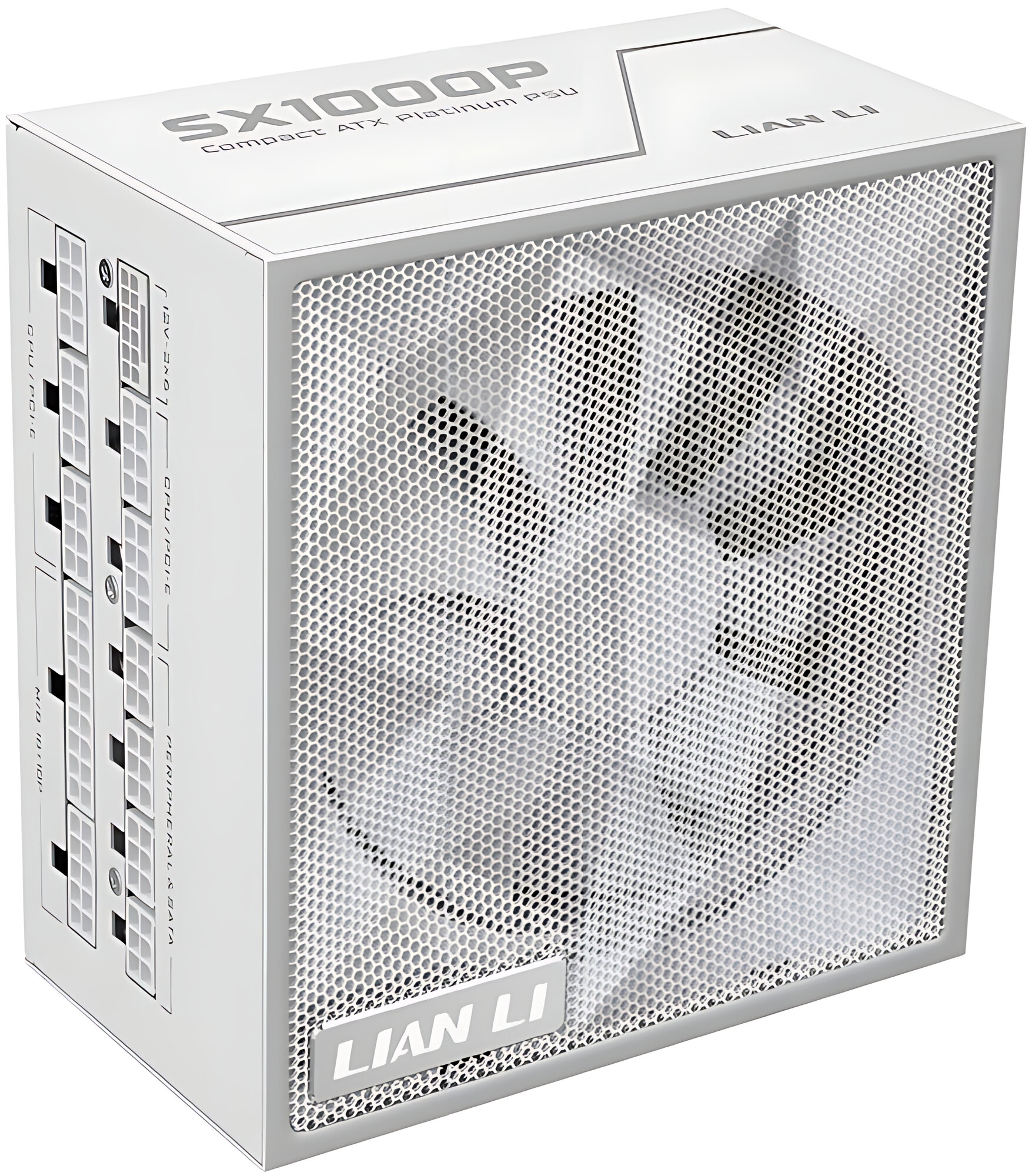 Блок питания Lian Li 1000W SX1000P White, модульный, 16 Pin PCIe 5.1, 80 PLUS Platinum (G9P.SX1000P.W000.RU)