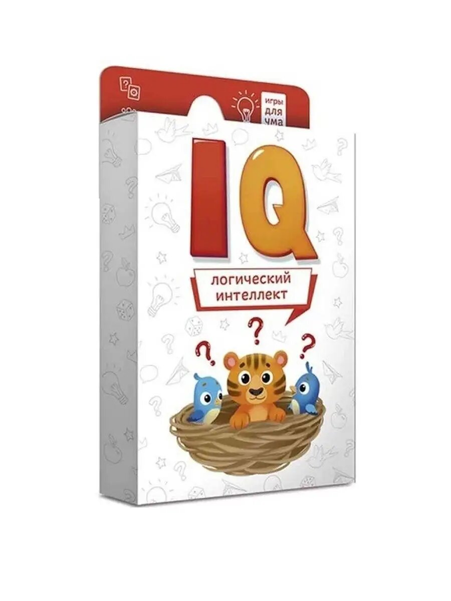Геодом Игра карточная IQ "Логический интеллект", 40 карточек