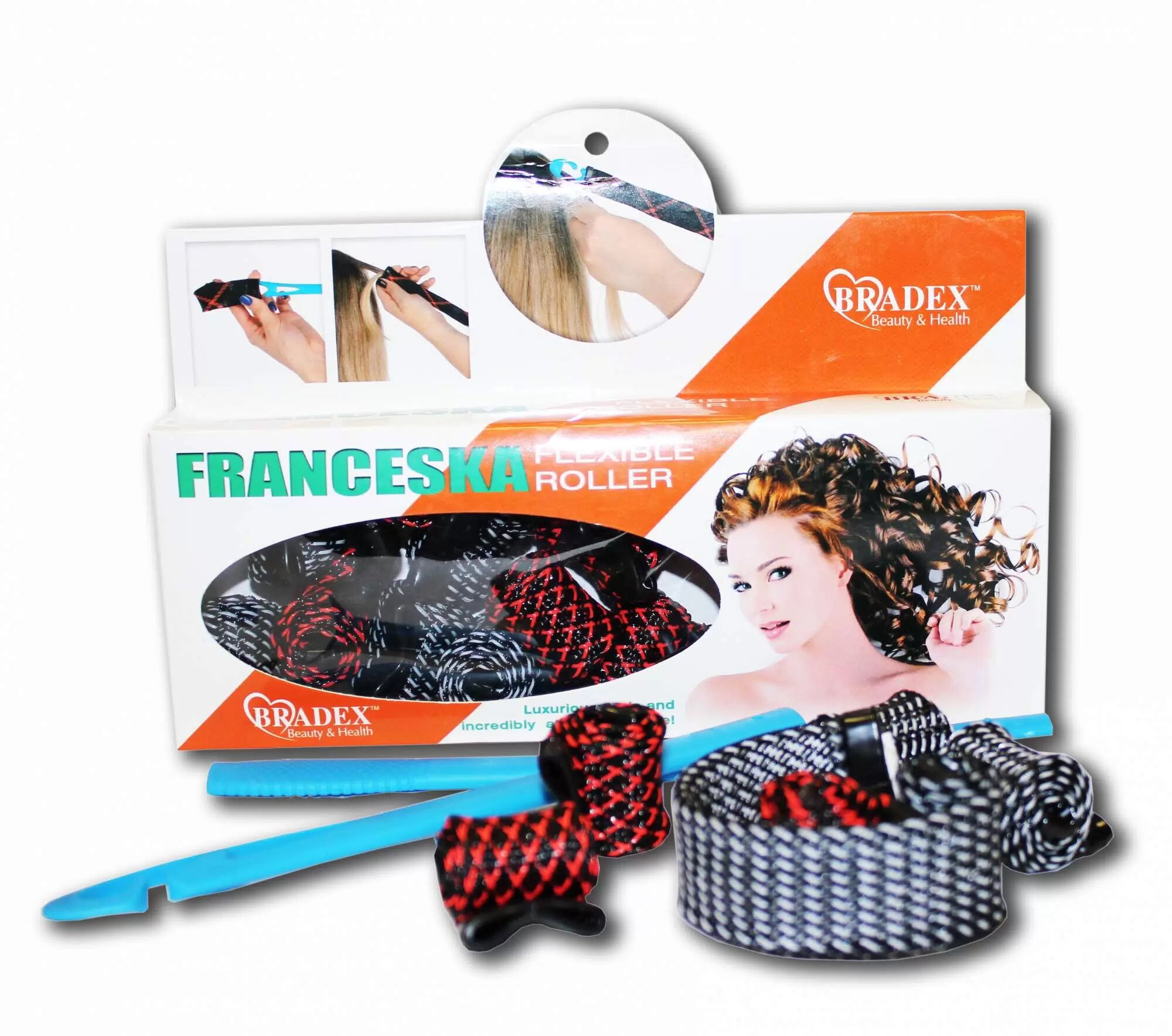 Бигуди гибкие Bradex "франческа" (Magic Roller) KZ0158 2 крючка — фото 1