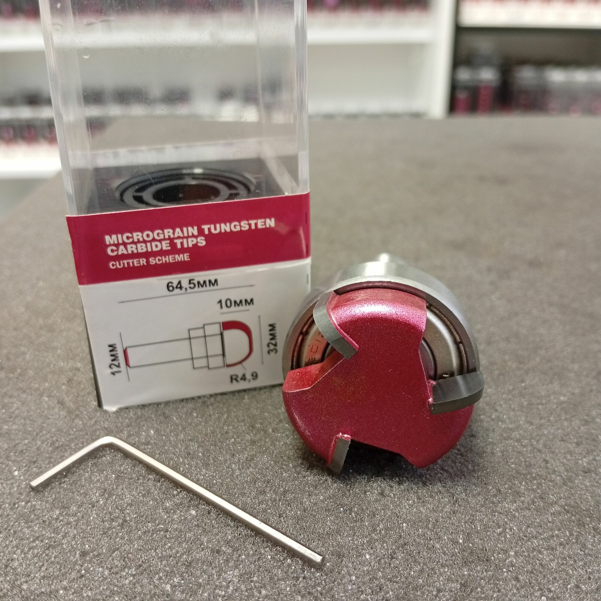 Фрезы для желобов и чаш с 3 ножами усиленная ( проф. серия) Z3 R 4,9 D 32x10x60 S 12 PROCUT