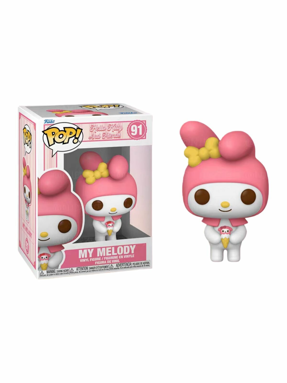 Фигурка Funko Pop "Хелло Китти-Май Мелоди", кремовая, коллекционная, 11 см