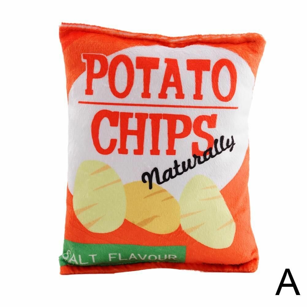 Плюшевая игрушка для собак с имитацией картофельных чипсов/плюшевая игрушка со звуком домашнего животного