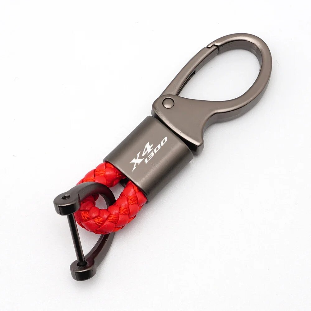 Брелок для ключей для Honda CB1300 CB 1300 X4 X41300 1997-2003 гг, аксессуары с индивидуальным логотипом, плетеный веревочный брелок для мотоцикла, металлический брелок