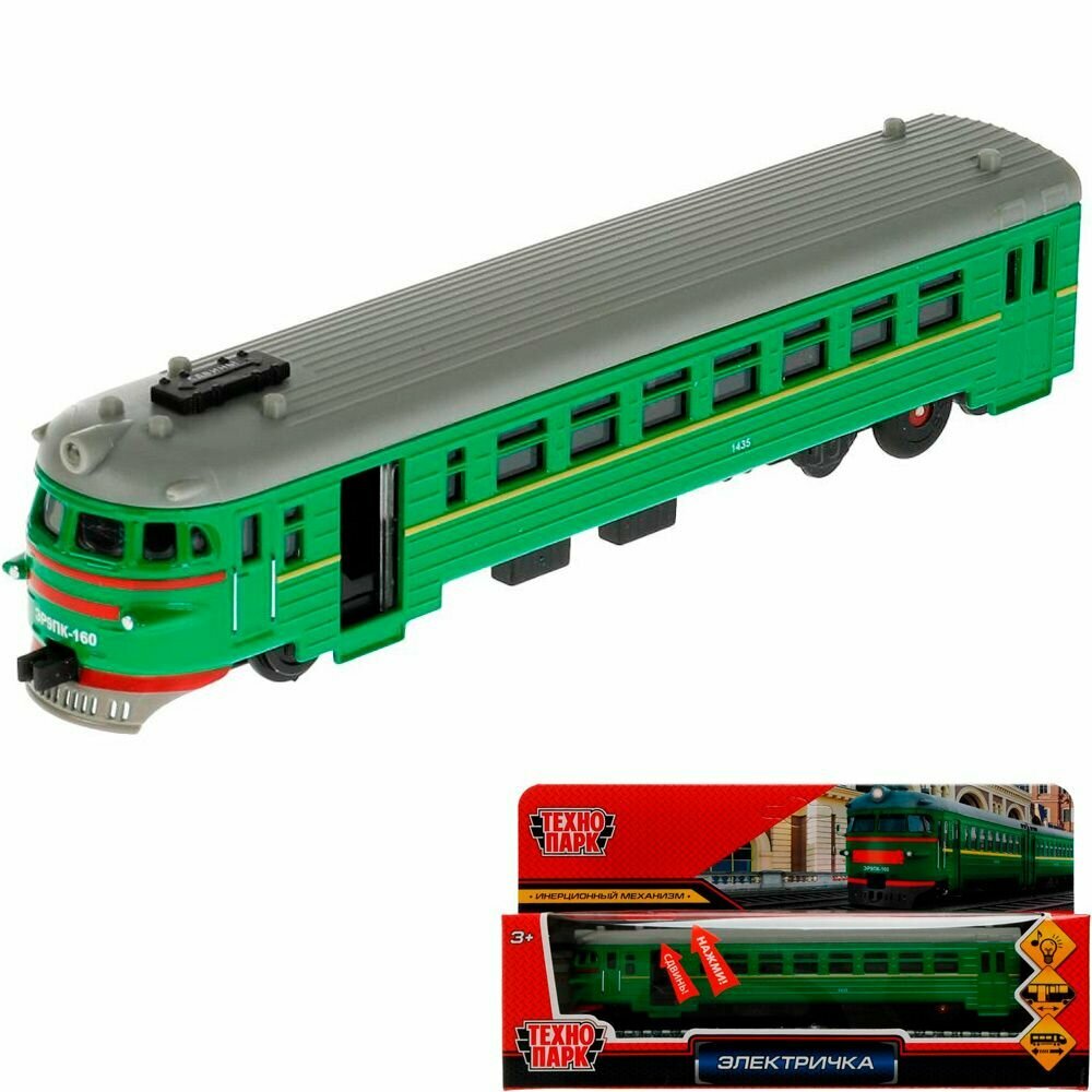 Игрушка Технопарк Электричка, арт. COMTRAIN-19SL-GN