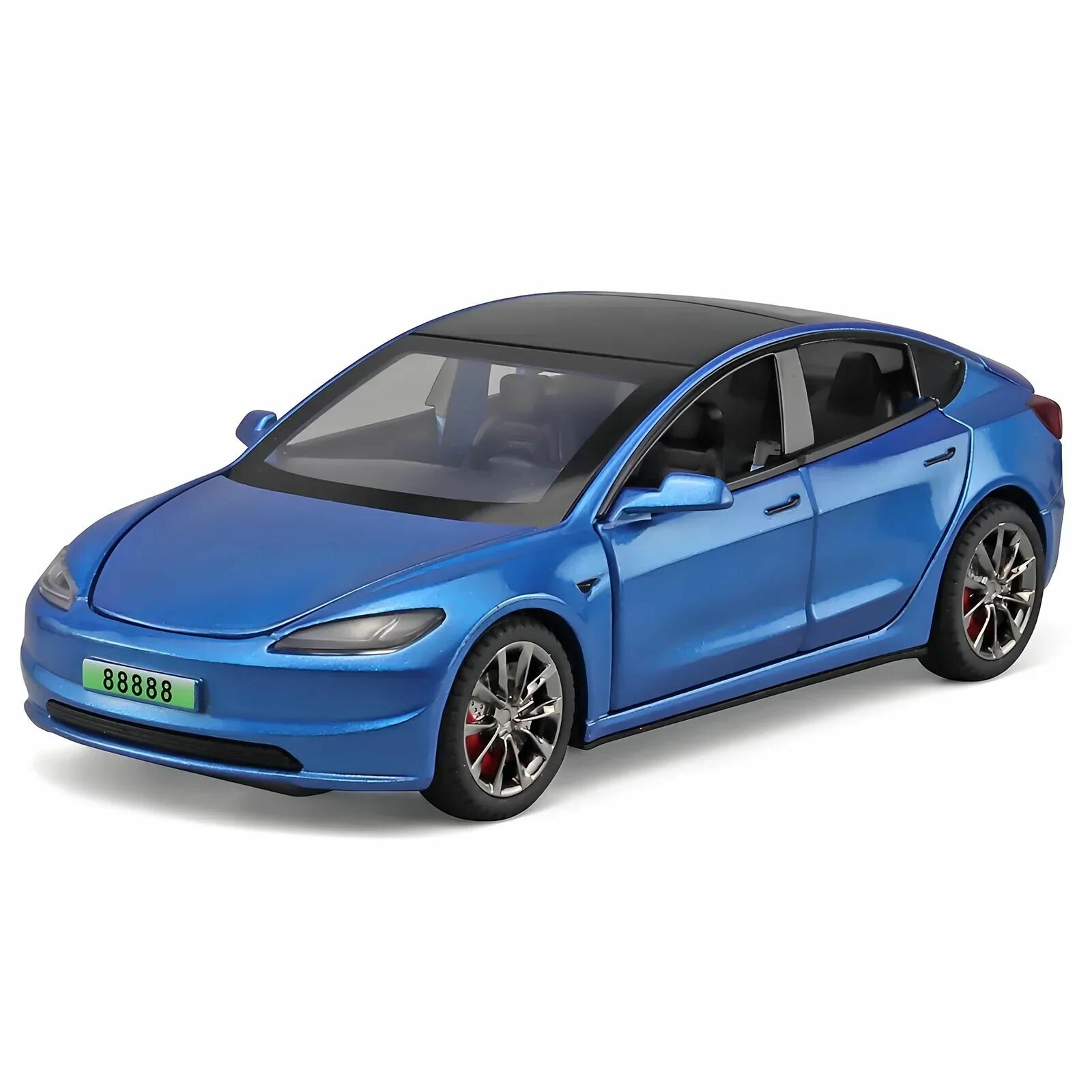 1:32 Tesla Model 3 Декоративная игрушковая машина из сплава (симулированная): воспроизводит классические модели автомобилей, комплексно