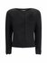 Куртка Chloe Collarless fitted jacket, размер 40, черный
