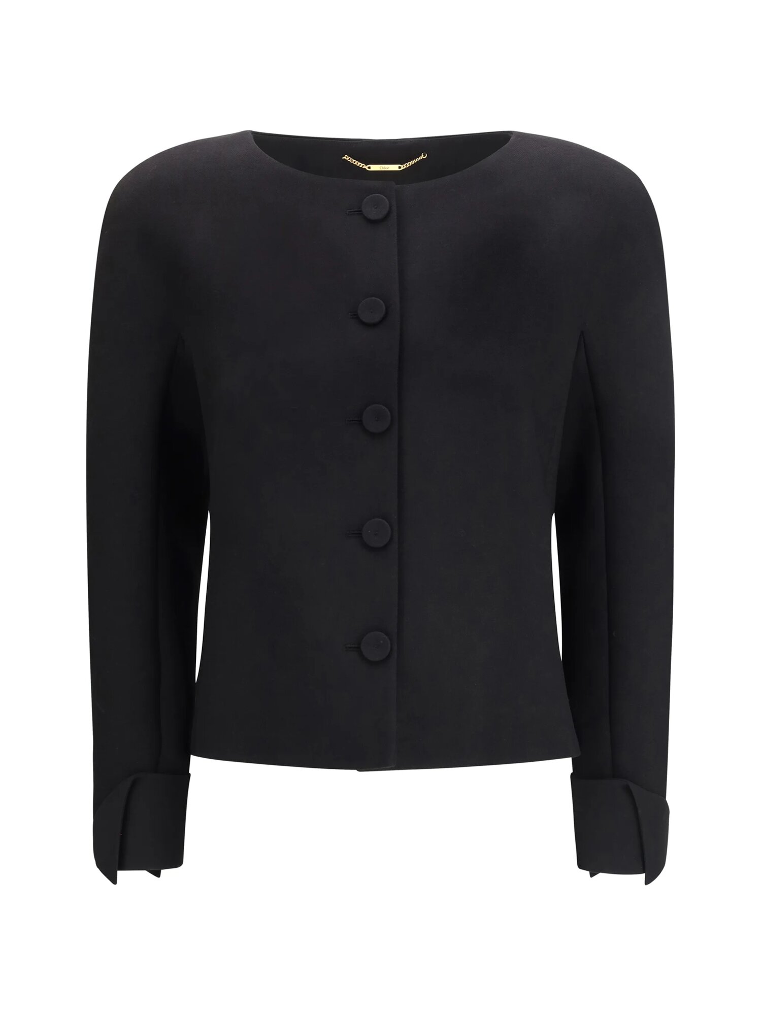 Куртка Collarless fitted jacket