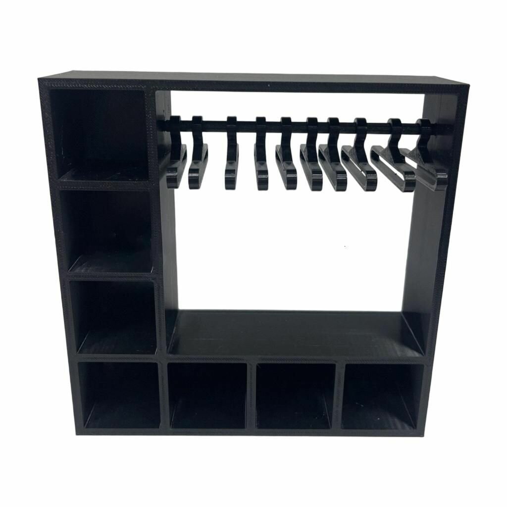 Мини-гардероб для кукол, Черный