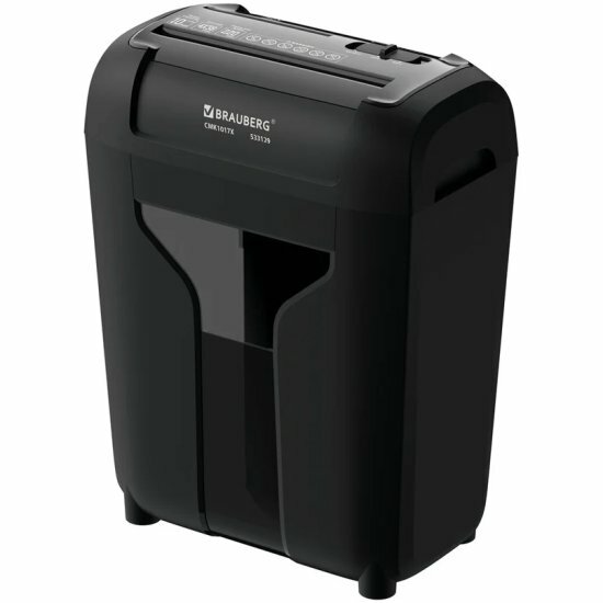 Уничтожитель Brauberg (шредер) CMK-1017х, 4 уровень секретности, 4х38 мм, 10 листов, корзина 17 литров, 533129