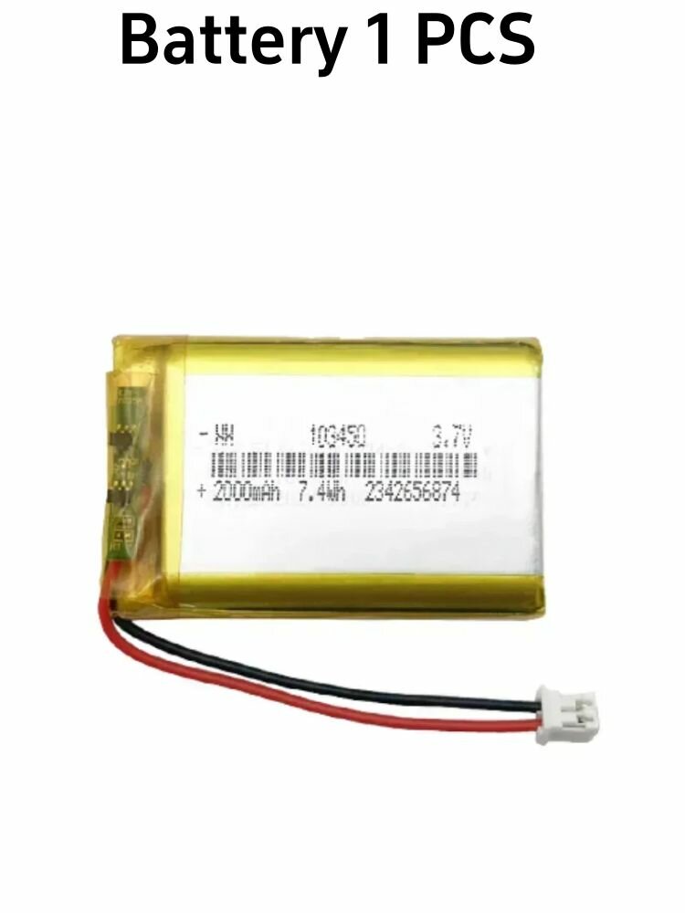 3.7V 103450 100%2000mAh аккумулятор литиевого полимера Lipo для MP4 DVD DVR светодиода MP5 GPS Bluetooth гарнитуры динамика массаж