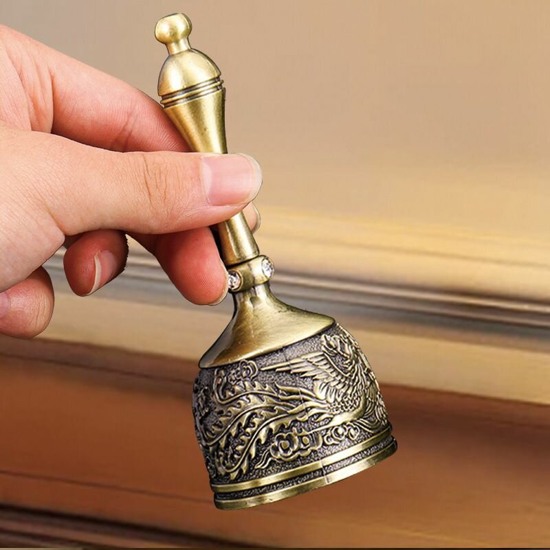 Талисман Оберег/Колокольчик из латуни 12x7 см Индия 1 шт