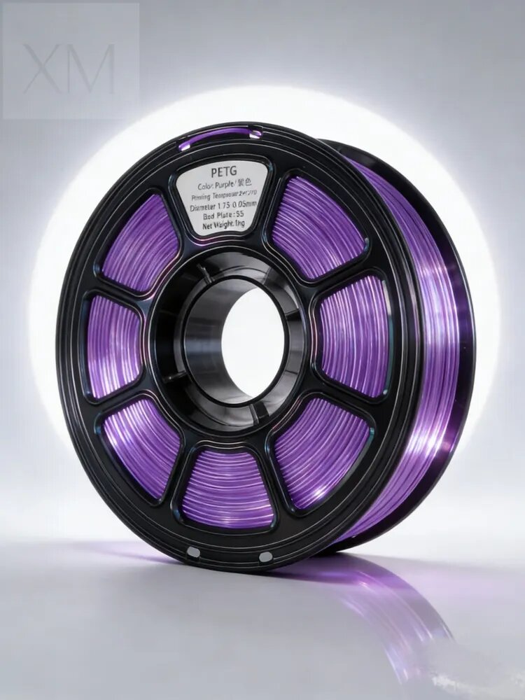 Пластик для 3D принтера PETG 1.75 мм 1 кг Фиолетовый Purple