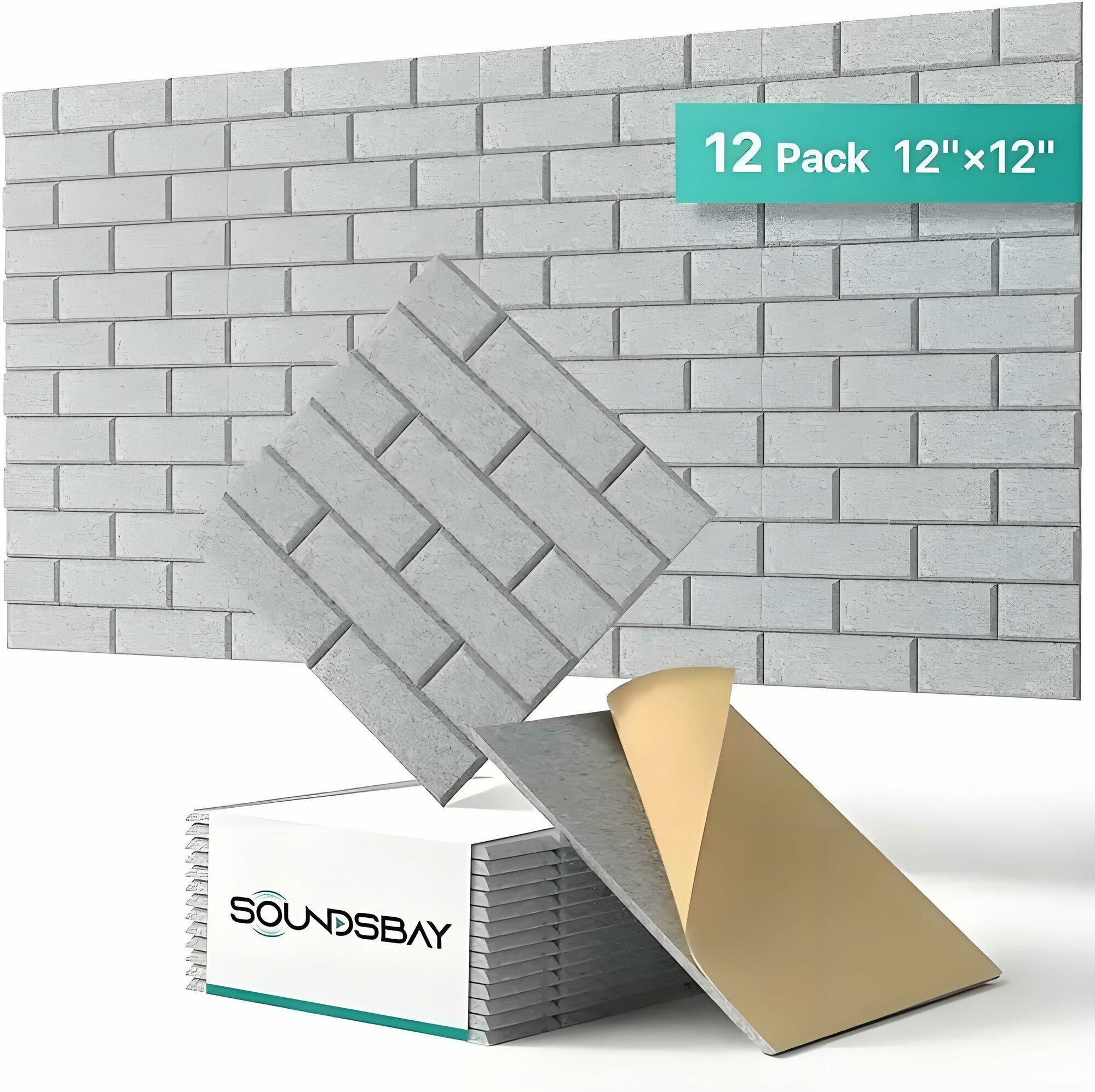 12. шт Шумоизоляция Панель 300X300X9MM Звукоизоляционная самоклеящаяся Интерьерный декор