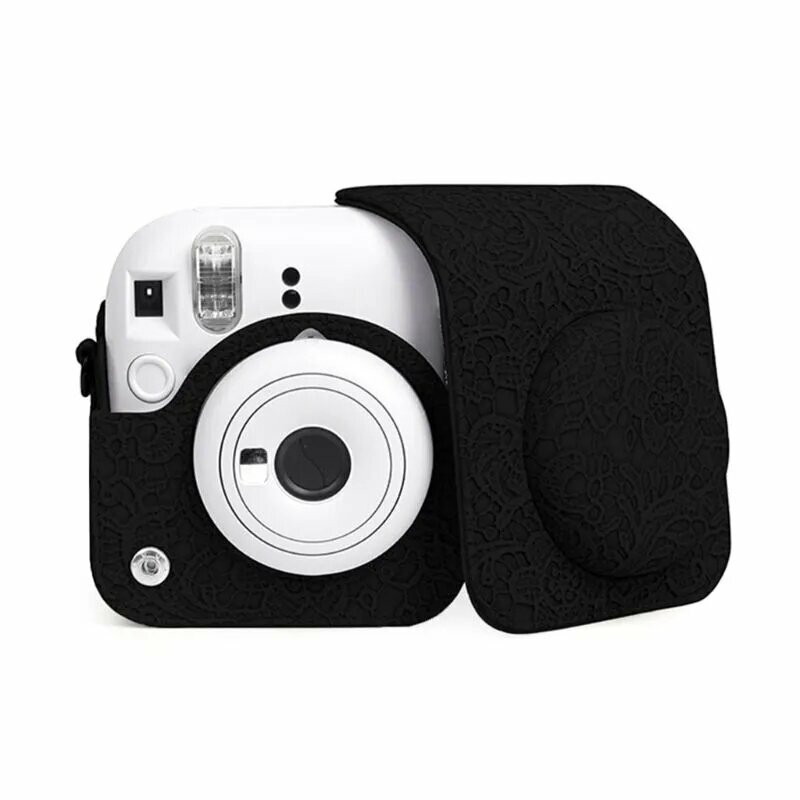 Чехол для камеры Instax mini12 - винтажный рельефный коричневый