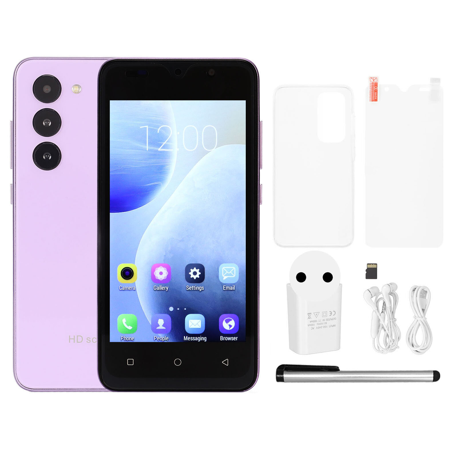 Смартфон S23 Ultra: 5.0дюймовый экран, 2 ГБ ОЗУ, 16 ГБ ПЗУ, 3G, WiFi, Bluetooth 5.0, стилус