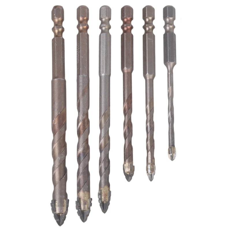 Высокоэффективный Набор Стальных Отверток С Титановым Покрытием Для Сверления Металла, Дерева, Пластика 4 мм, 5 мм, 6 мм, 8 мм, 10 мм