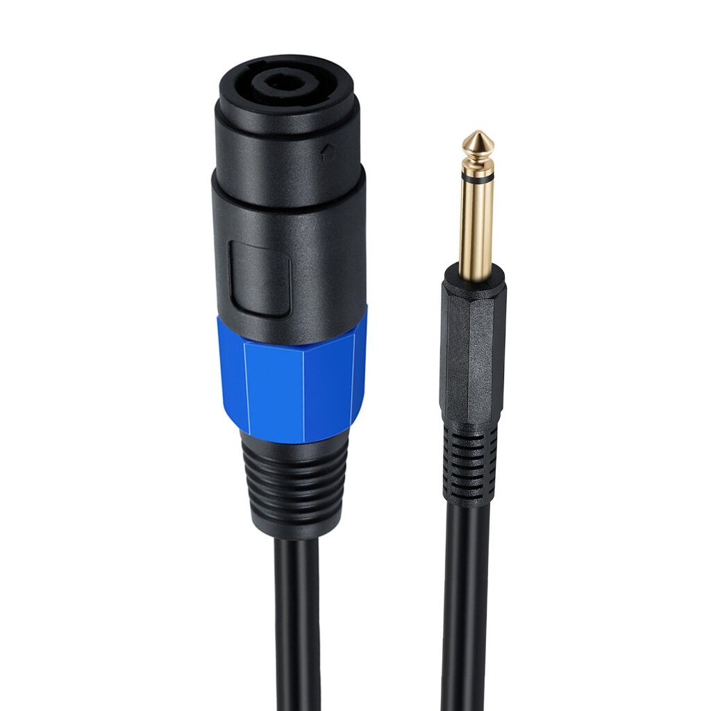 1/4" Male to Speakon Female Speaker Cable Plug Converter Solution