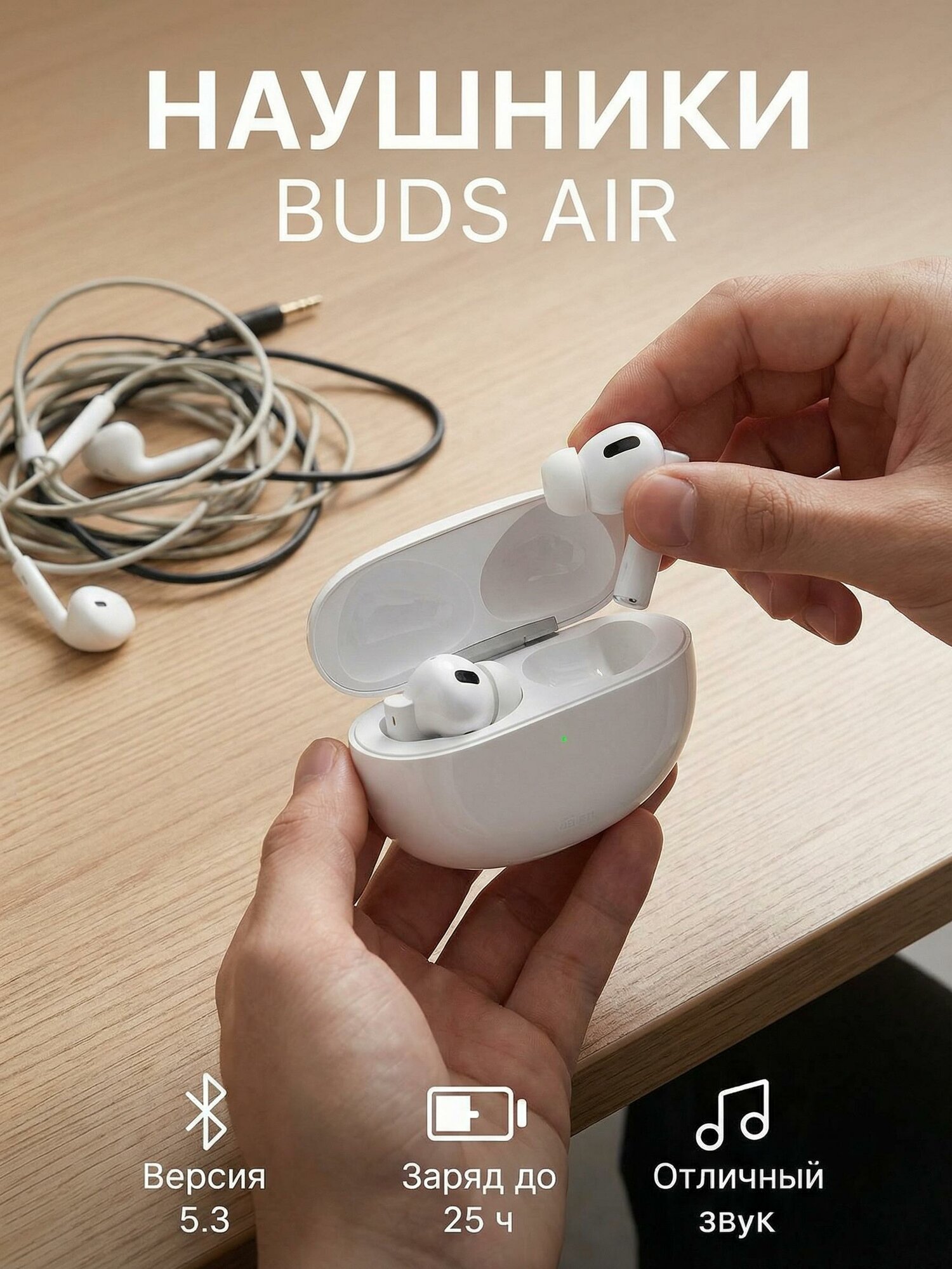 Беспроводные наушники TWS Realme Buds Air 6 Pro, белые, версия EU