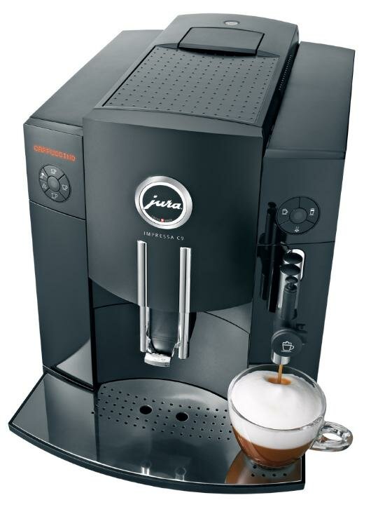 Кофемашина JURA Impressa C9 One Touch Piano Black, Швейцария, капучино одной кнопкой, черный глянец