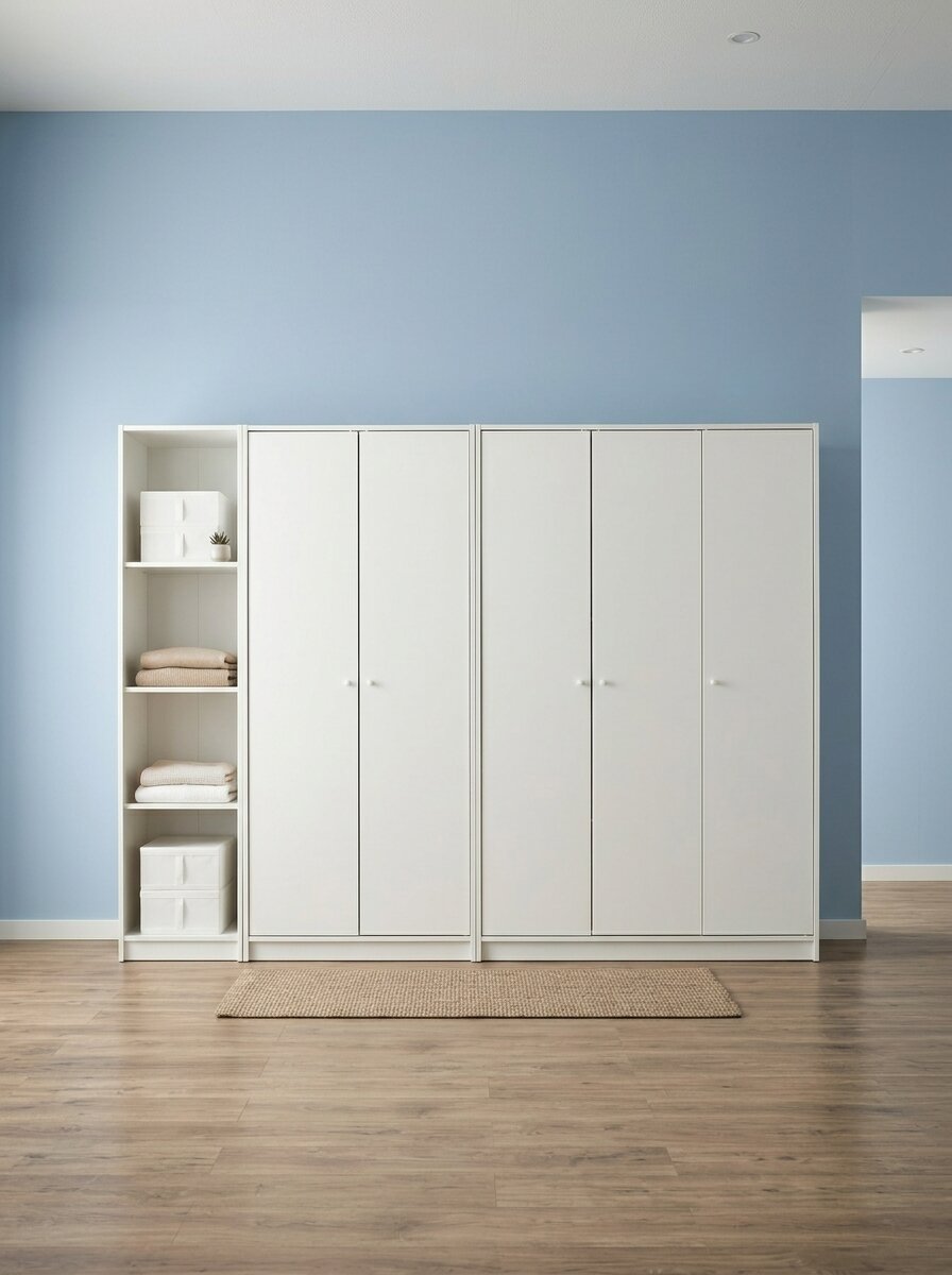 Шкаф икеа KLEPPSTAD, модульный, скандинавский, 240х177x55 см