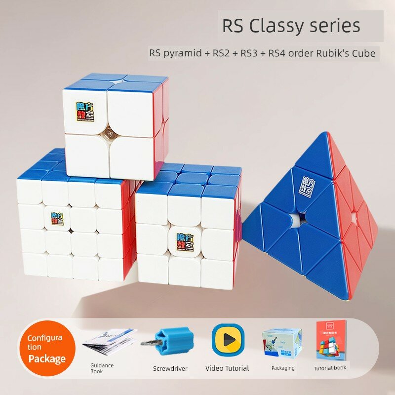 Демоническая культура Maglev RS Пирамида Кубик Рубика Магнитная версия Треугольный соревнования Треугольная игрушка