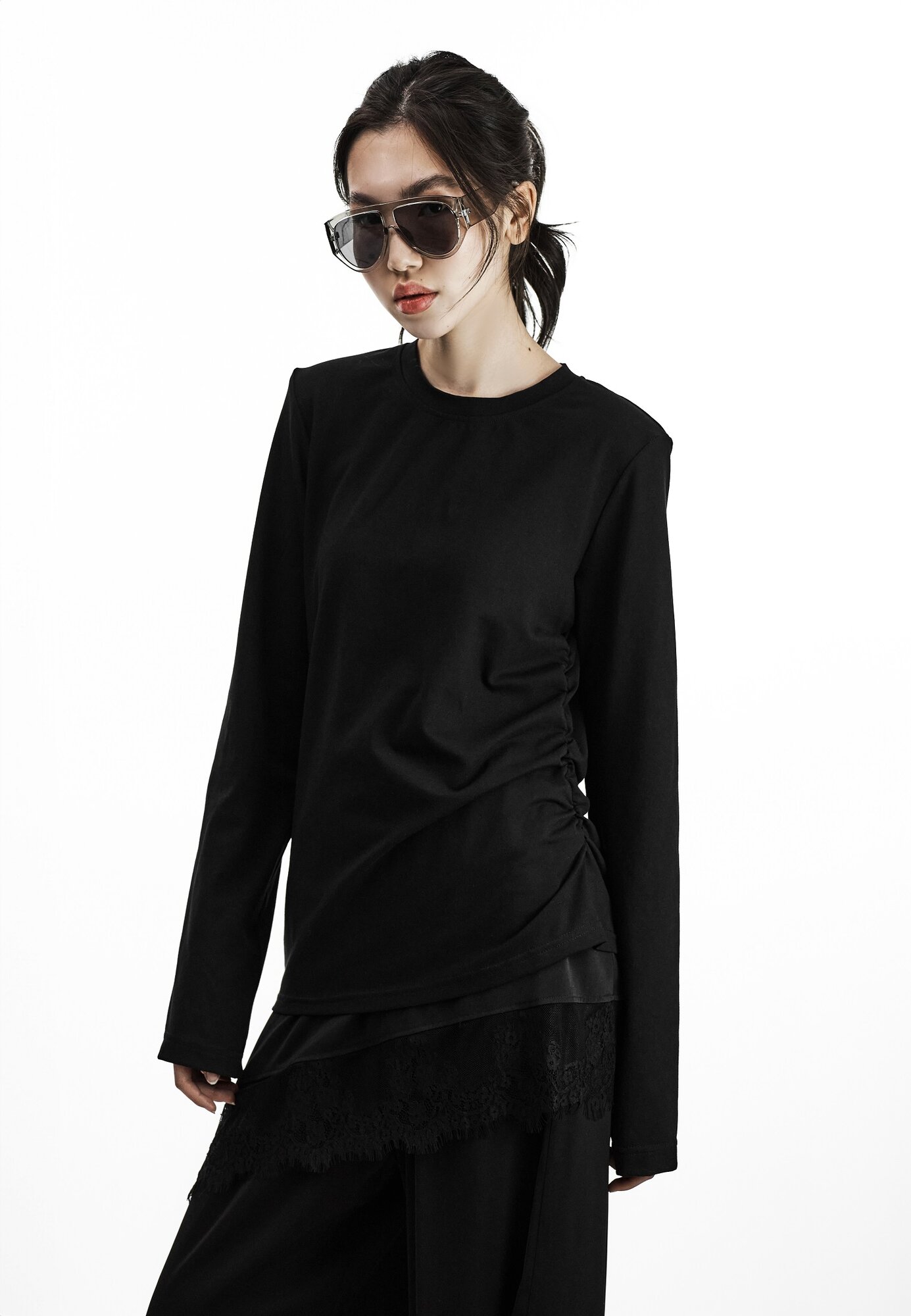 Лонгслив Лонгслив с подплечниками