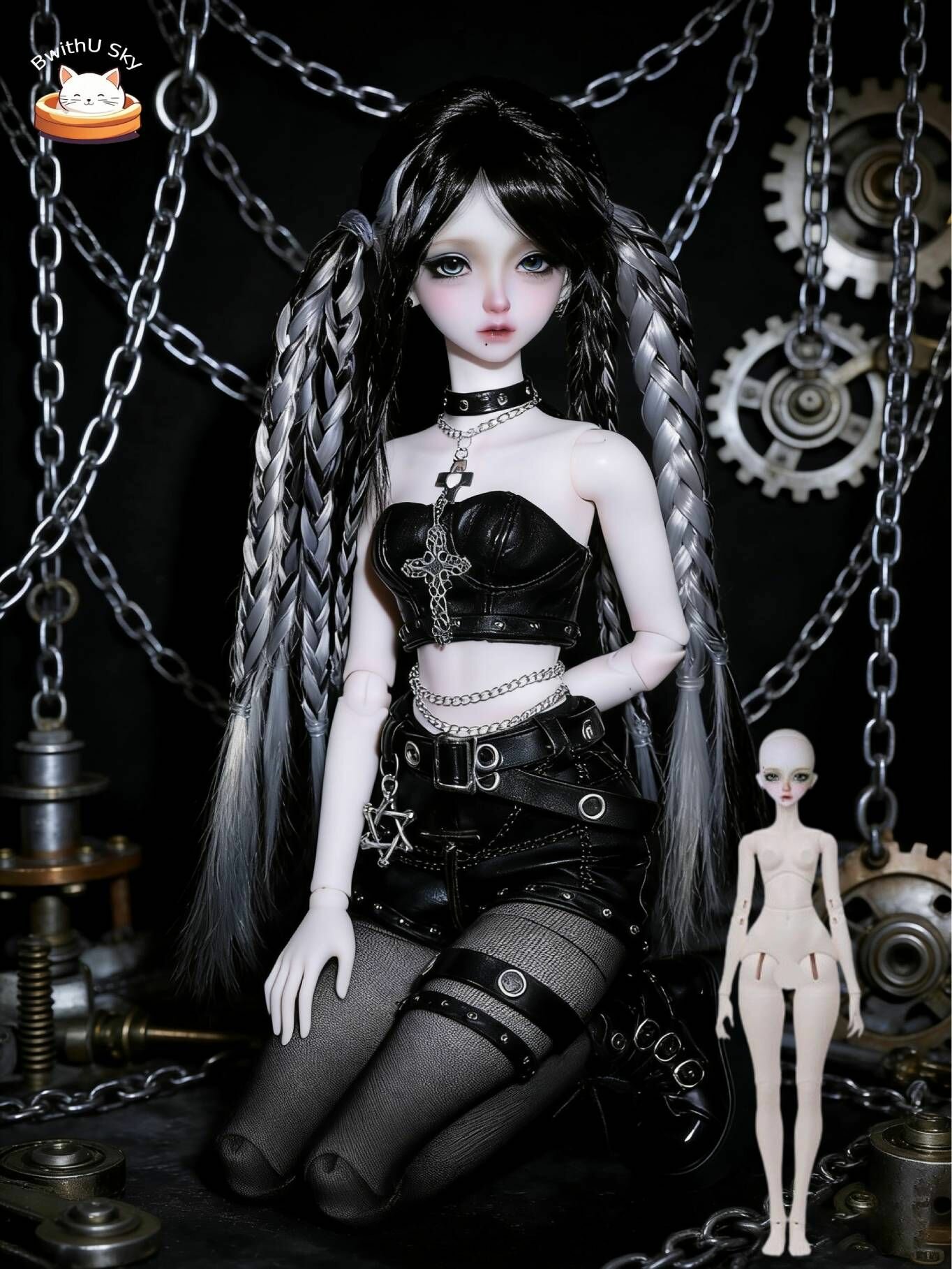 BwithUSky Sano 1/4 BJD обнаженная кукла с нормальной кожей + макияж в стиле фристайл, без аксессуаров