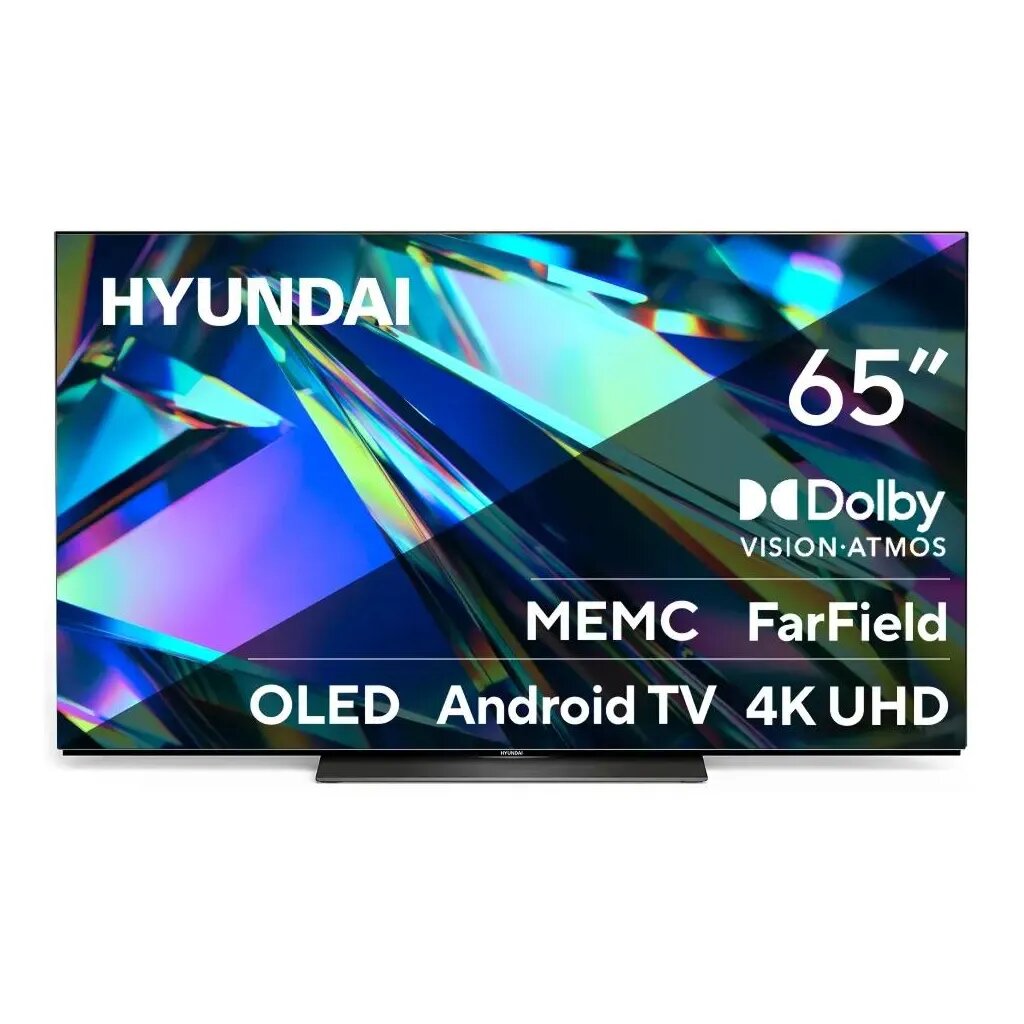 65" Телевизор Hyundai H-LED65OBU7700 OLED, 4K Ultra HD, смарт ТВ, Android TV, черный