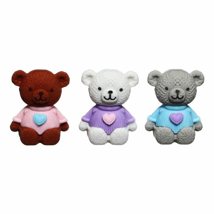 Ластик фигурный Мишка (6шт)