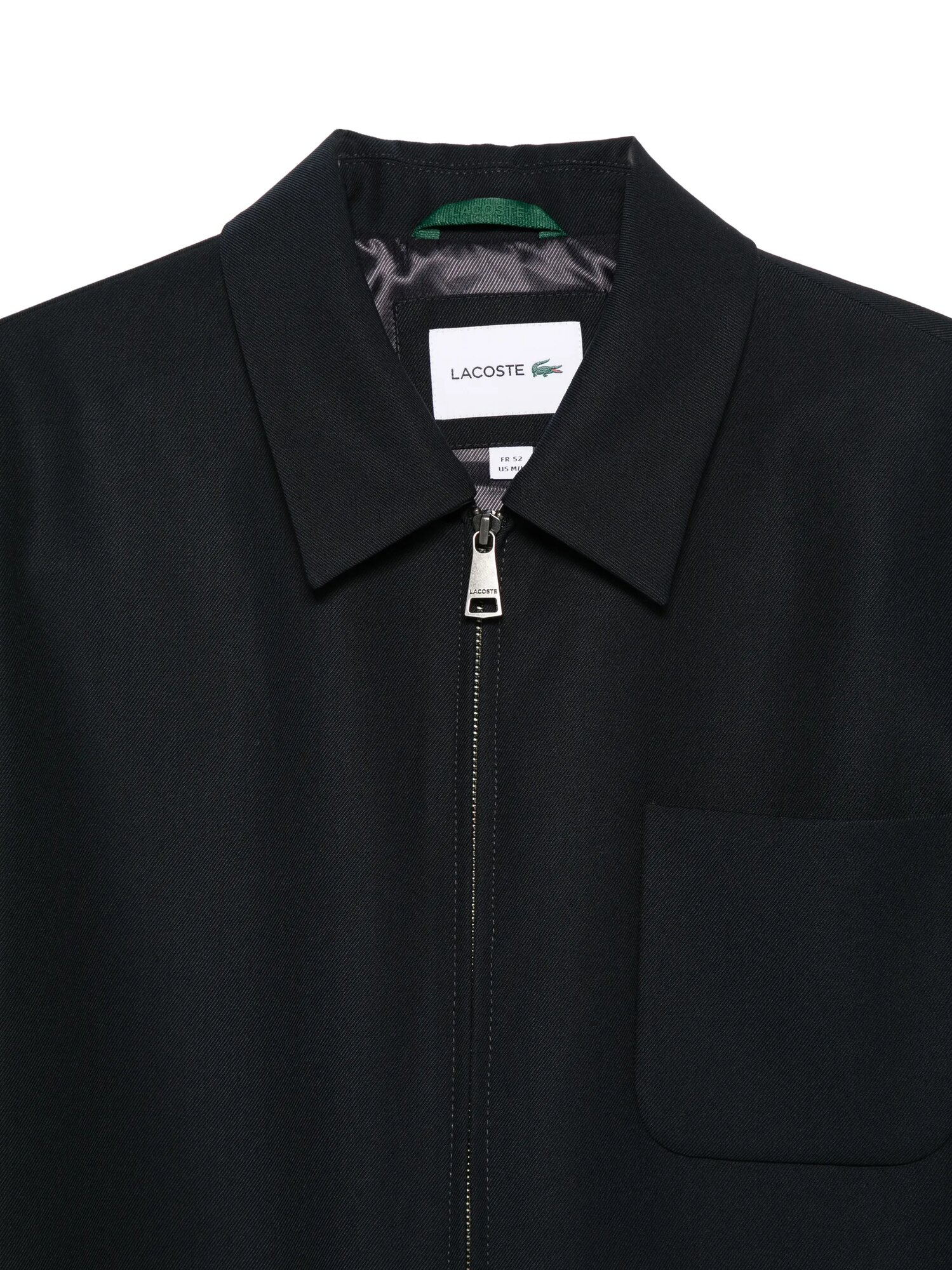 Куртка LACOSTE Zip-up jacket, размер 50 EU, черный — фото 1