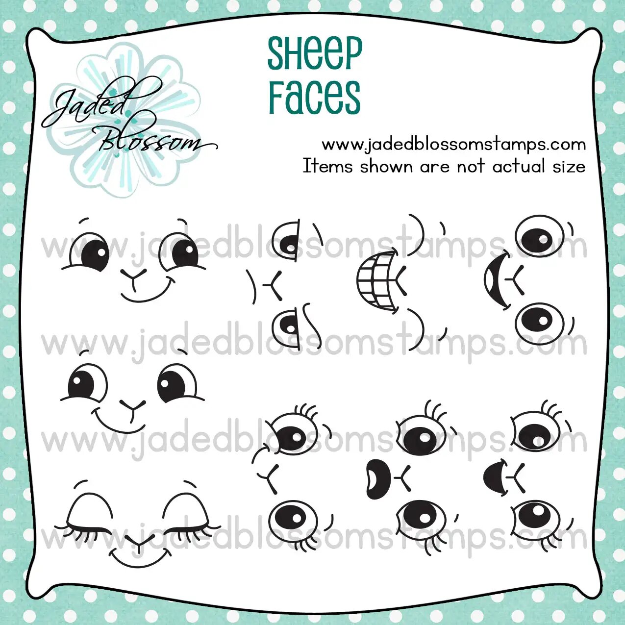Вырубной штамп Sheep Faces V2302-Stamps