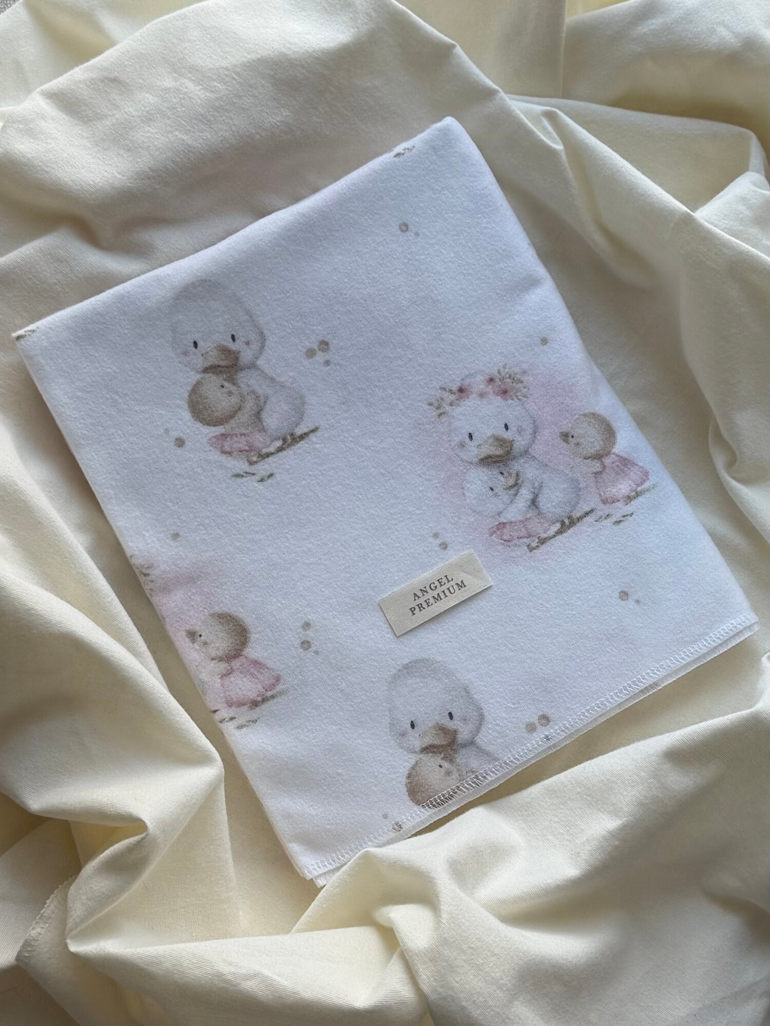 Эксклюзивная фланелевая пелёнка 100х120 ANGEL PREMIUM