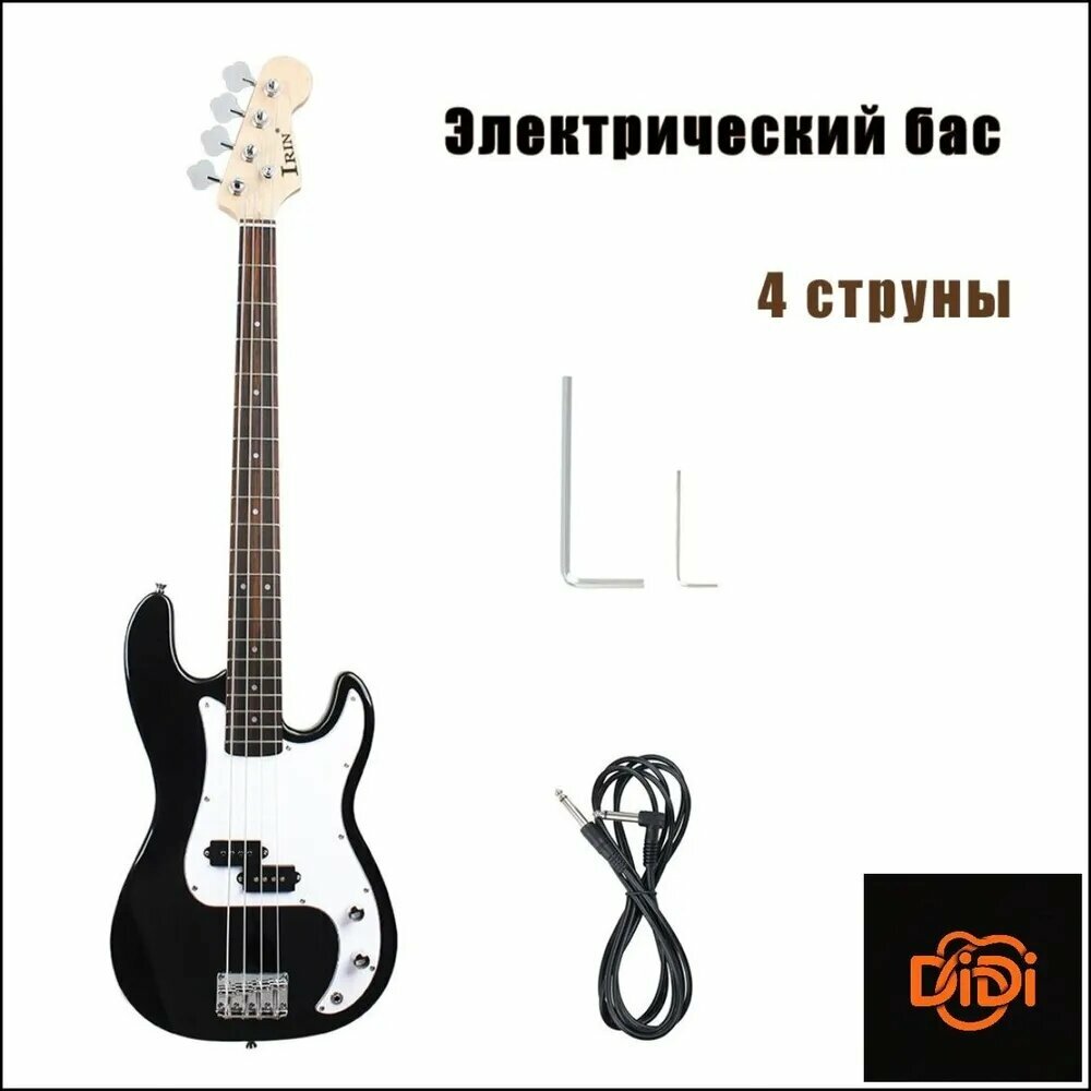 Irin Бас-гитара twFzsf3q 4-струнная, корпус Липа