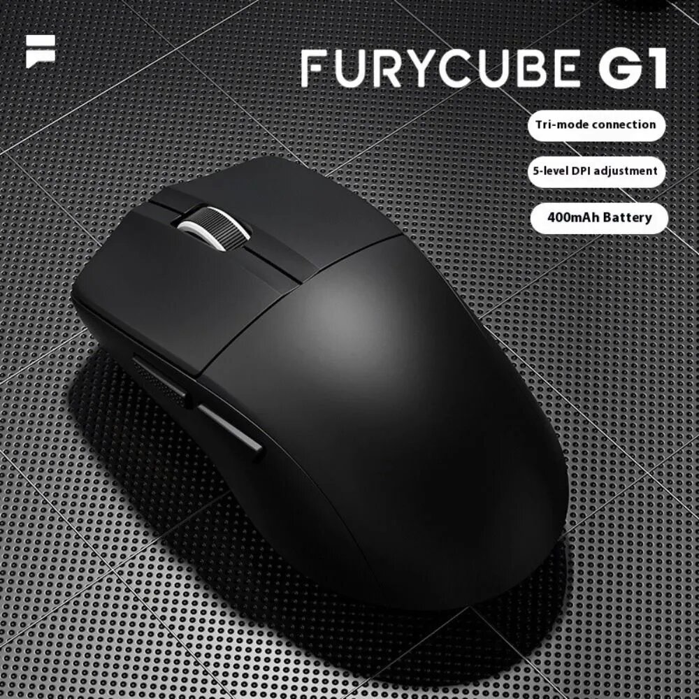 Игровая мышь FURYCUBE G1 проводная/беспроводная для ПК, белая, с колесом прокрутки