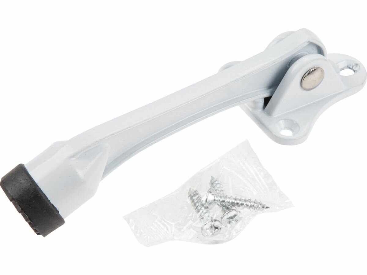 Фиксатор дверной L134 белый STARFIX