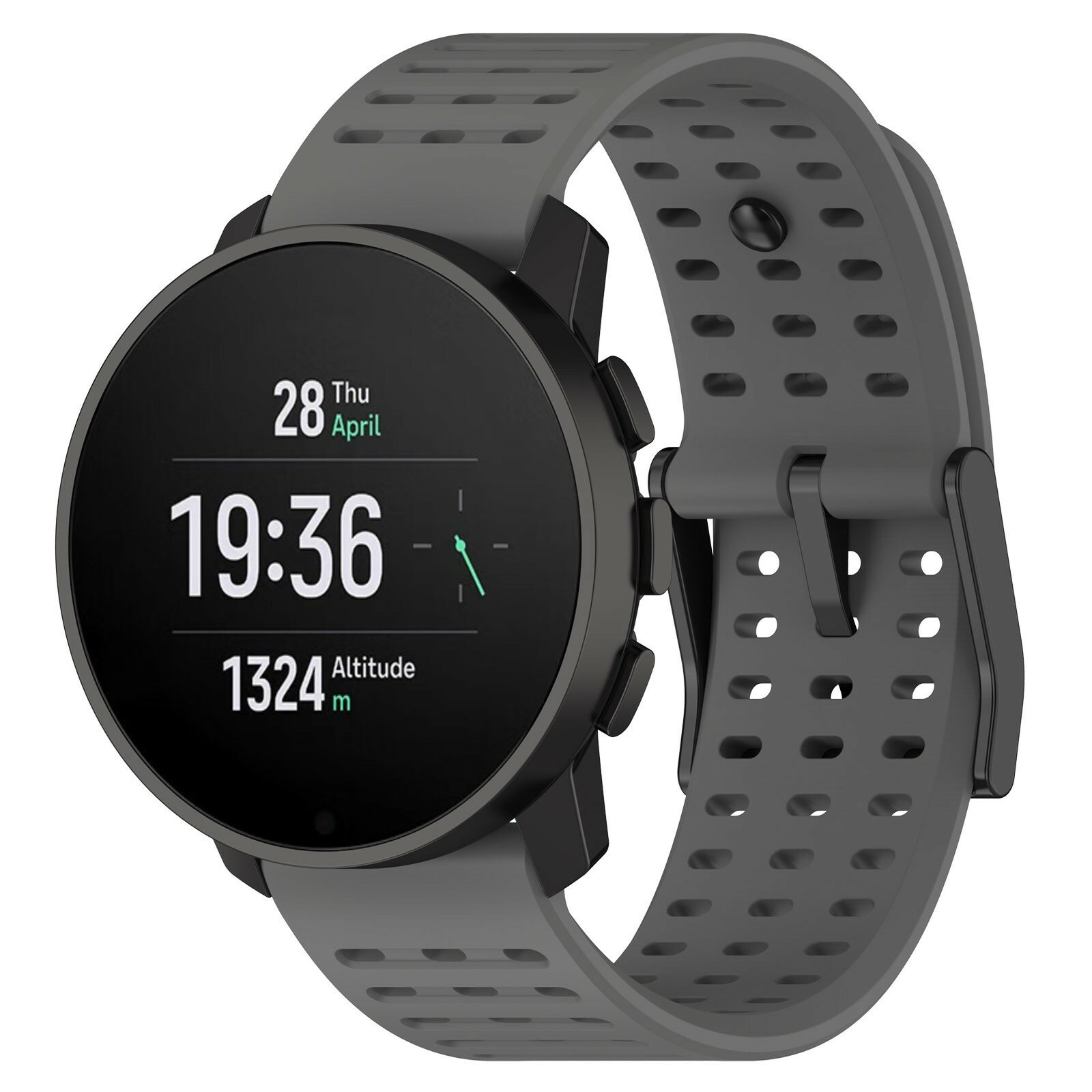Силиконовый ремешок MyPads 22 мм серый для смарт-часов Suunto Race с быстросъемным креплением