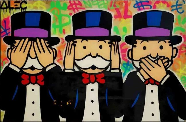 Alec Monopoly Millionaire Dollar Money Street Graffiti Art HD Холст Картина Плакат Печать Картина Современный Декор Гостиной Подарок