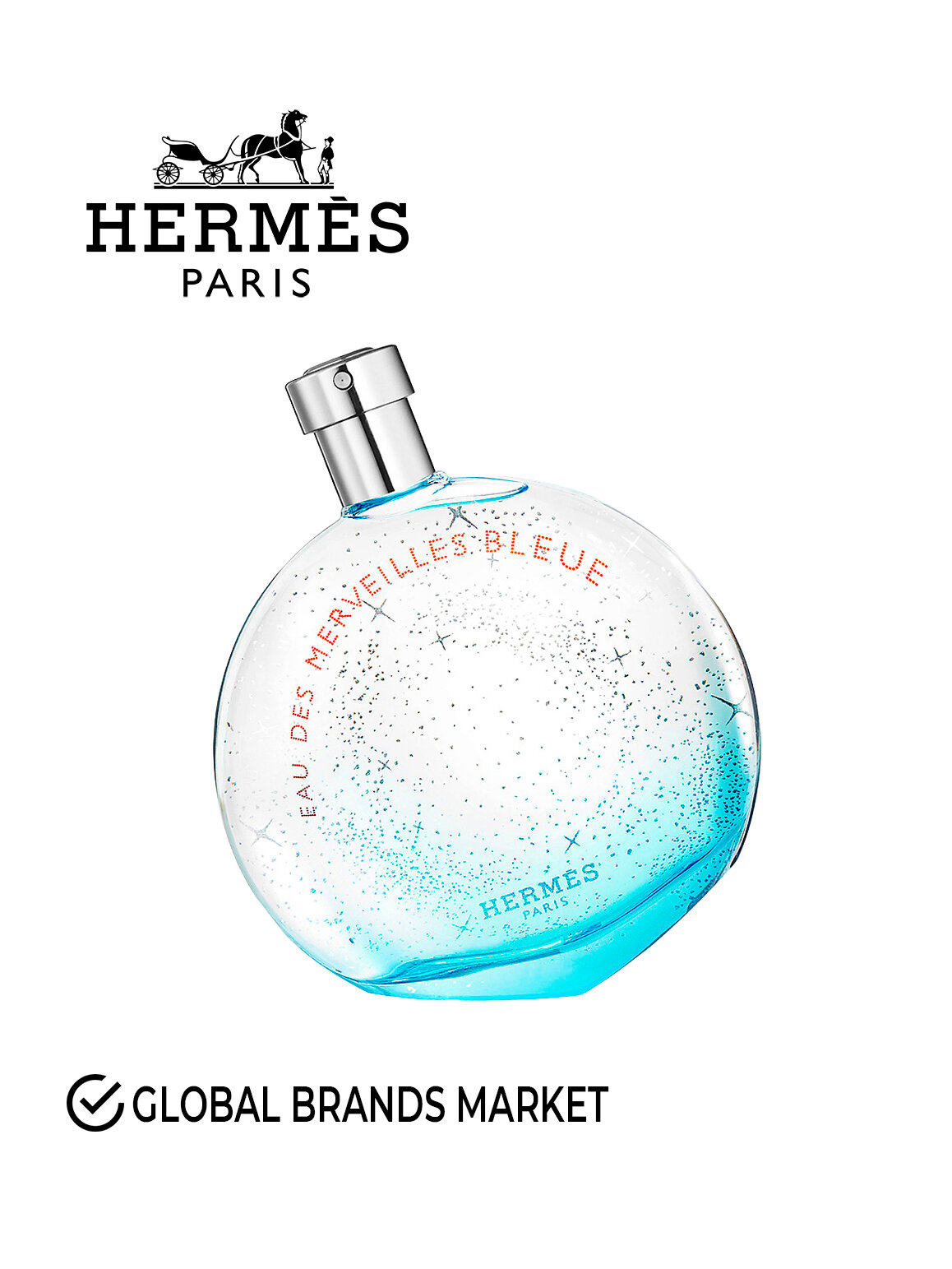 Туалетная вода женская Hermès Eau des Merveilles Bleue Eau de Toilette, 100 мл, фужерные-водяные