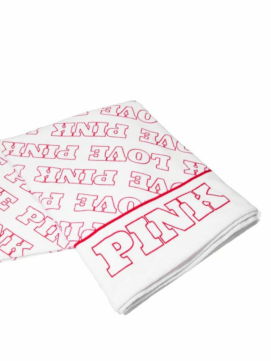 Victoria s Secret пляжное полотенце из 100% хлопка, 180х100, Pink