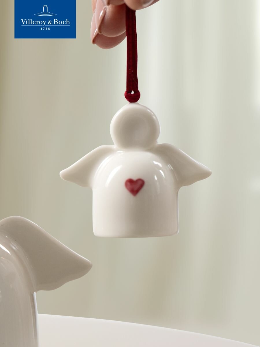 Подвеска интерьерная 4,7 см, Посылаю любовь, With Love, like. by Villeroy & Boch, Премиум-Фарфор